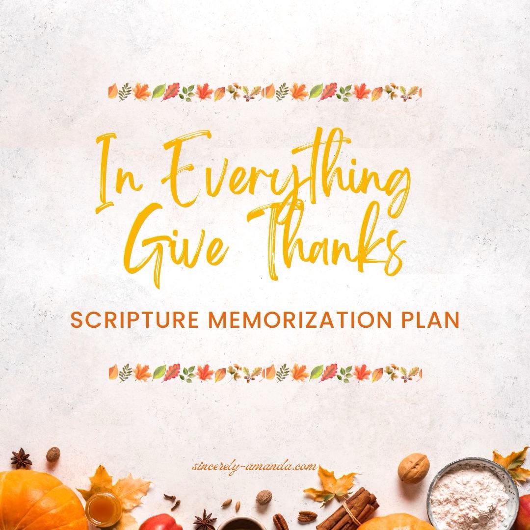 Scripture Memorization Plan